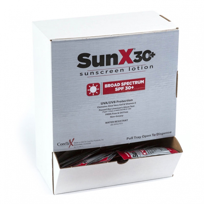 SunX30 Sunscreen Lotion Packets – Quality Safety Products, LLC